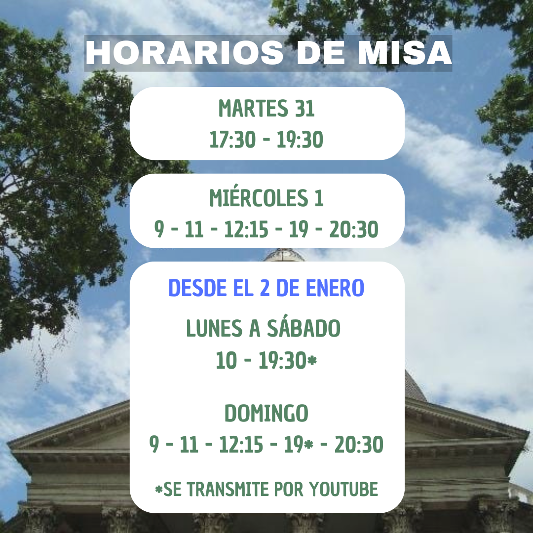 Parroquia Inmaculada Concepcion (b) - Misas fin de año y verano